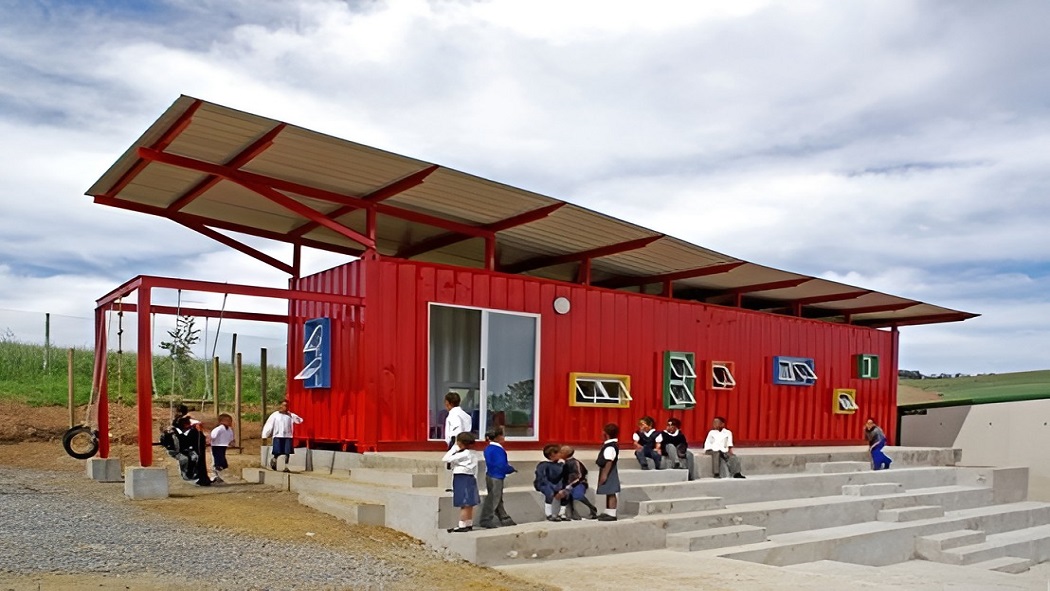 Botswana Container Classroom - Dream Maker Modular House